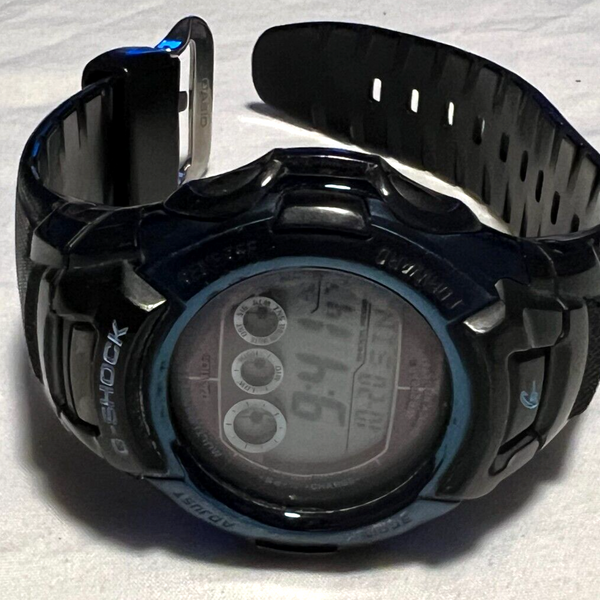 CASIO GW 500F WAVE CEPTOR TOUGH SOLAR BLUE BLACK LCD G SHOCK QUARTZ ...