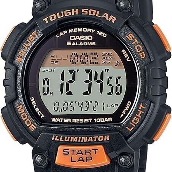 Casio Collection Sports Running Lap Measurement Solar Series Wristwatch ...
