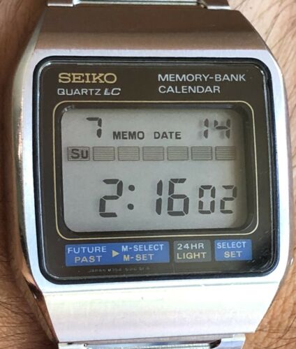 All Original 1978 Seiko M354-5019 James Bond Moonraker Memory Bank Mens ...