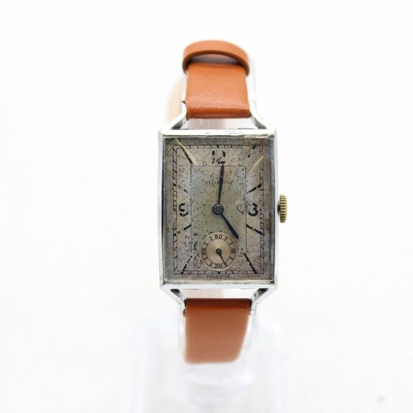 F Antique Manual Wind Gents Art Deco Rolex Rocco Mid Size Wristwatch ...
