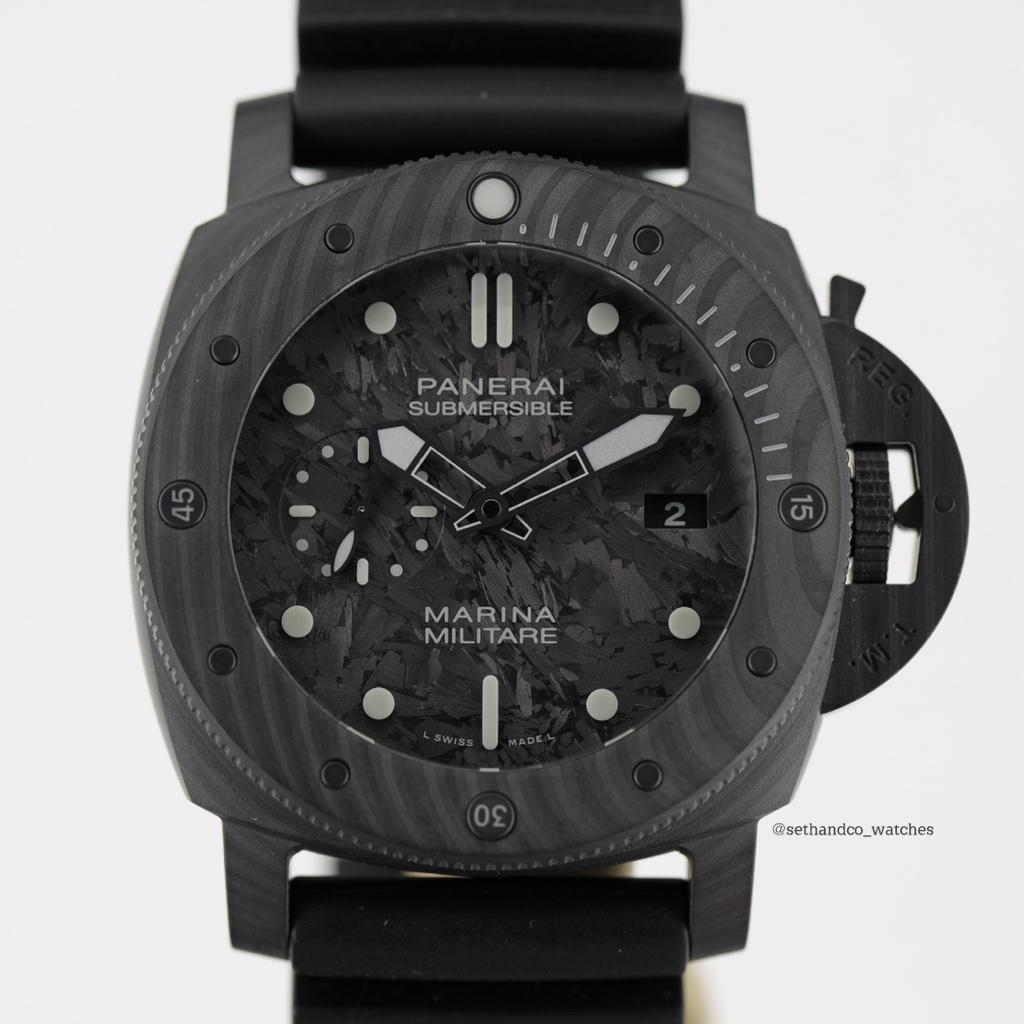 FS: Panerai Luminor Submersible Marina Militare 47 Carbotech PAM 979 ...