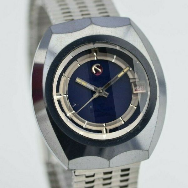 C361 1960s Vintage Rado Balboa V Aster Blue Dial Automatic Watch ETA ...