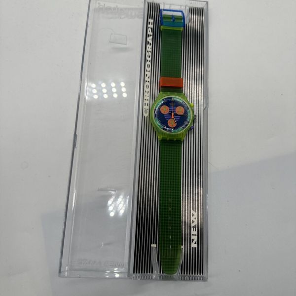 SWATCH WATCH SCJ100 NEO WAVE CHRONOGRAPH 1991 ORIGINAL VERY RARE ...