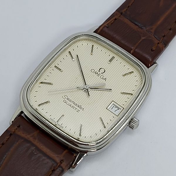 Vintage 1980 Omega Tank Seamaster 196.0267 Quartz 1430 Men's Watch ...