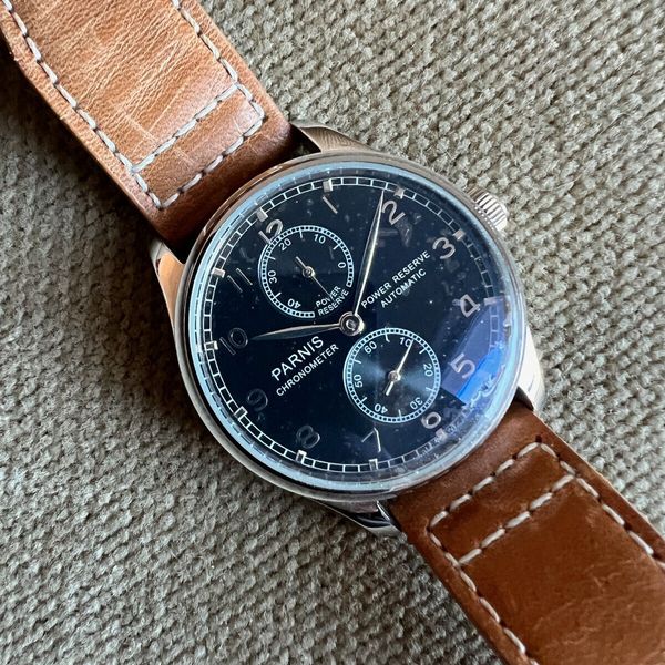 Parnis Chronometer Power Reserve Automatic Wristwatch - 42mm Circa 2000 ...