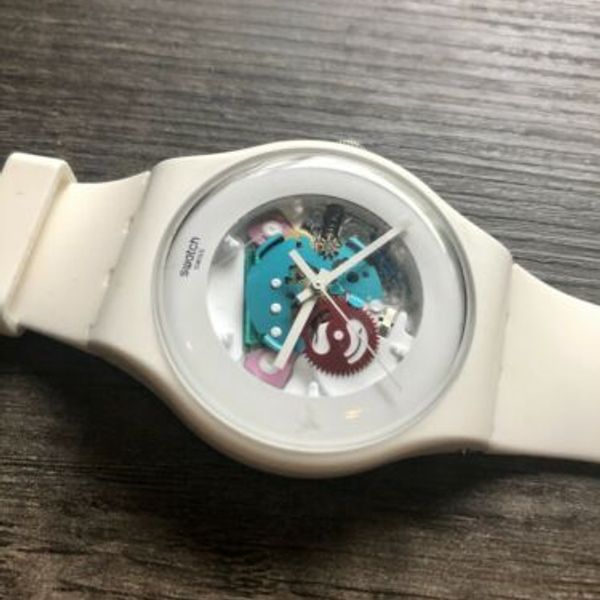 SWATCH SUOW100 Gents 41mm White Watch | WatchCharts