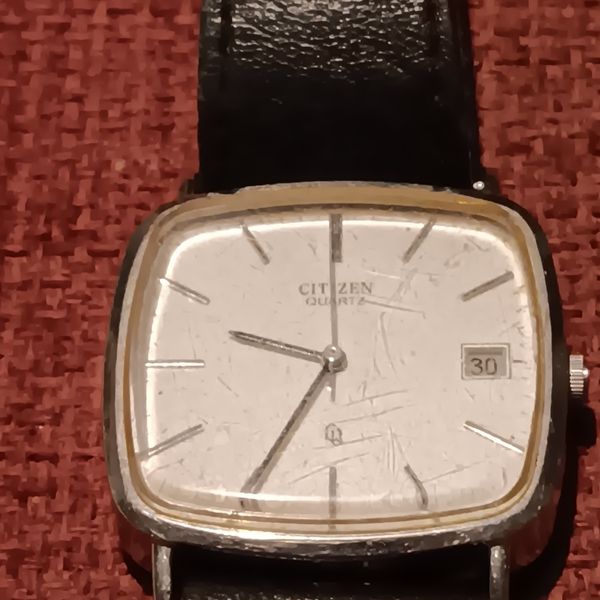 Vintage Square Faced Citizen Quartz Mens Watch . | WatchCharts Marketplace