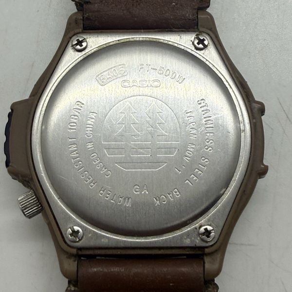 Casio Forester Illuminator Analog Digital Watch Brown WR 10 Bar 5405 FT ...