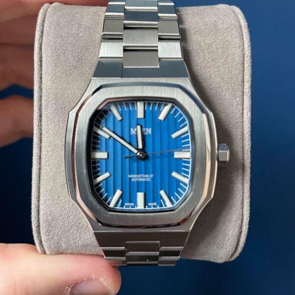 [WTS] Maen Manhattan 37 - No date with Blue Dial | WatchCharts