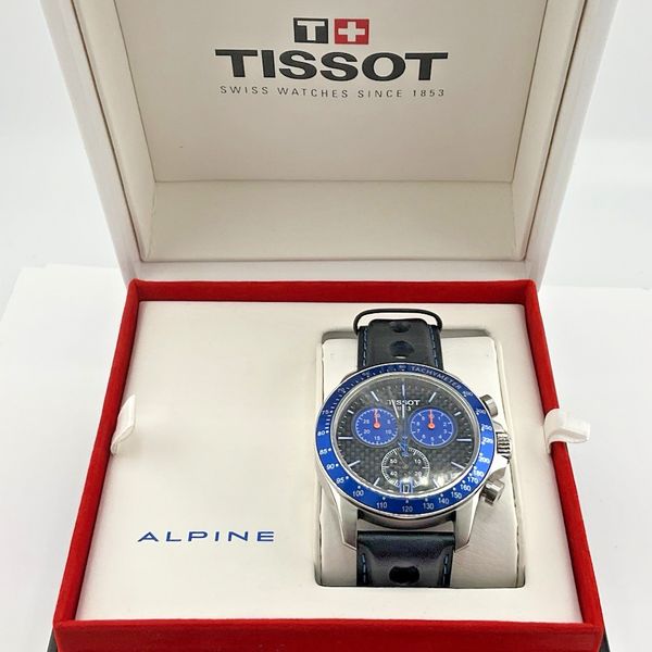 Rare Menâ s Tissot Alpine Special Edition Blue Chronograph T106417A ...