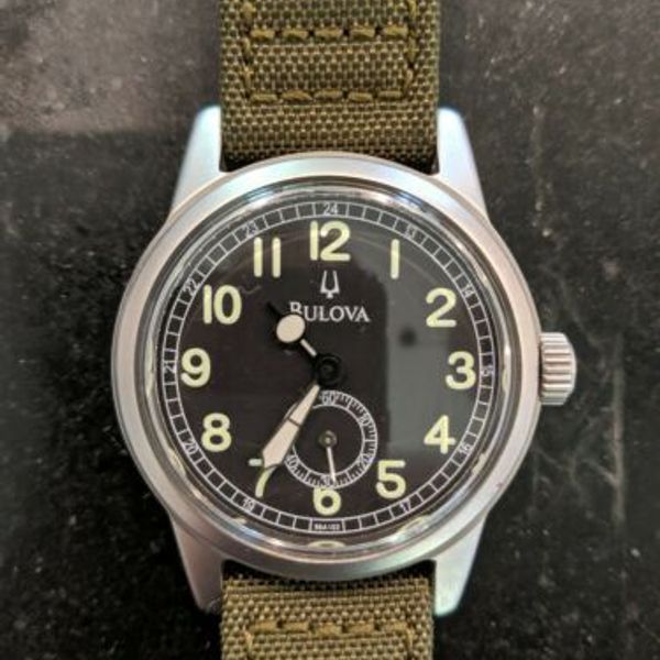 BULOVA WWII MILITARY WATCH 96A102 - Hack | WatchCharts Marketplace