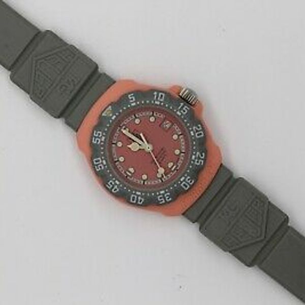 Tag Heuer 360.508 Formula 1 F1 Watch Womens Pink Gray Rubber Plastic ...