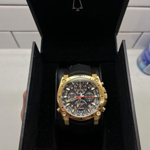 Bulova Men's Black Watch - 97B178 | WatchCharts Marketplace