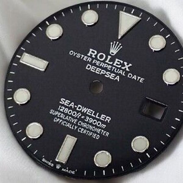 ROLEX Original 126660 DEEPSEA SEA-DWELLER Watch Dial Parts Mens Black ...