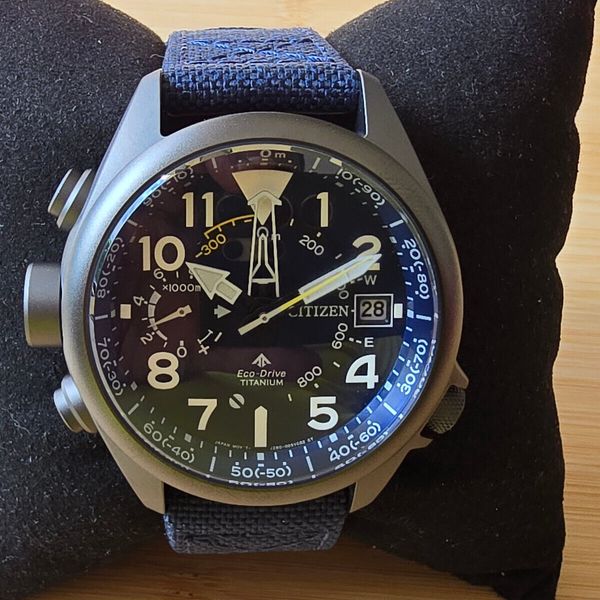 Citizen Promaster Altichron Super Titanium Blue Dial Men's Watch BN4065 ...