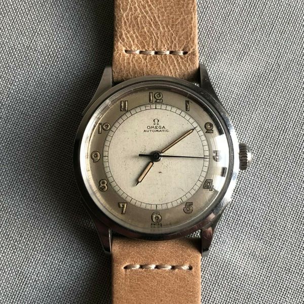 Vintage 1940s Omega Military Gents Watch cal 28.10 Ref 2438-4 Beads of ...