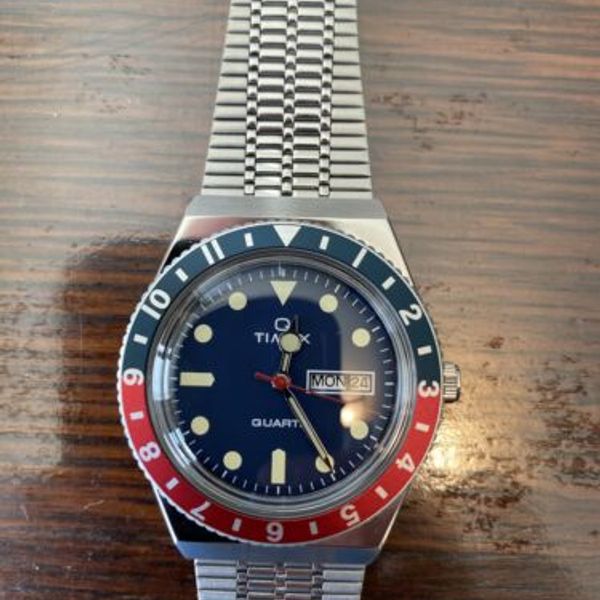 Q Timex Reissue 38mm Stainless Steel Bracelet Watch | WatchCharts