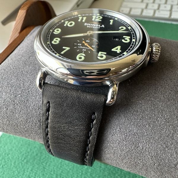 Shinola Runwell Automatic 45mm Black Dial Mens Watch | WatchCharts ...