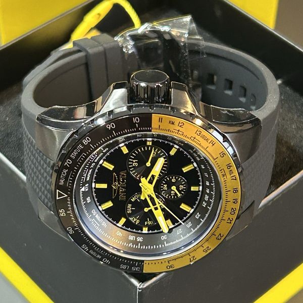 Invicta Aviator Skyshock Men's Watch 50mm Black ***Brand NEW in Box ...