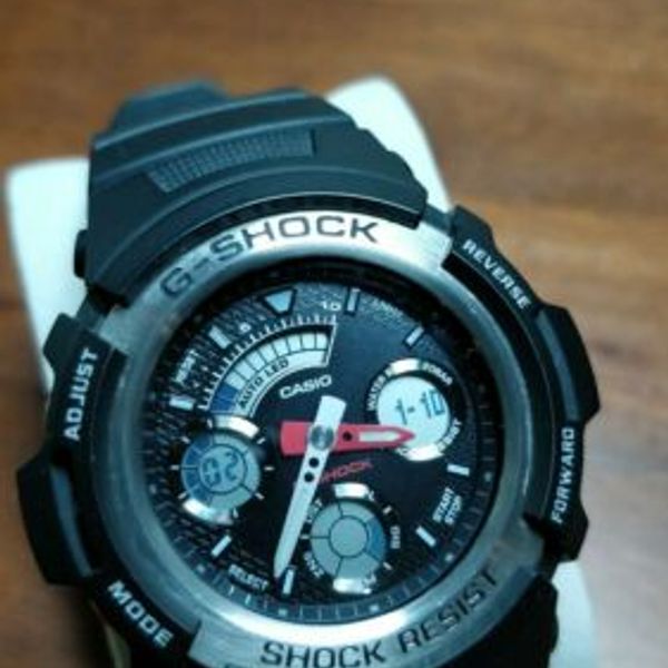 Casio G-Shock AW-590-1A Analog Digital With EXTRA BATTERY | WatchCharts