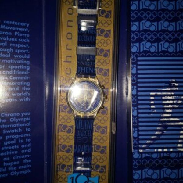 Swatch 1894-1994 One Hundred Years Of Olympic Movement New In The Box ...
