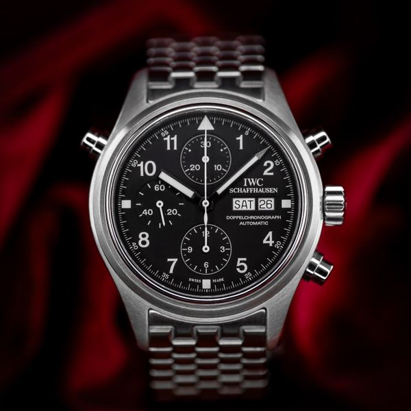 [WTS] IWC Doppelchronograph Double Chrono Pilot Steel Complete Box ...