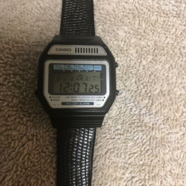 1980's Vintage Casio 82 H108 Melody Musical Alarm Digital LCD Watch ...