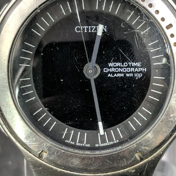 CITIZEN WORLD TIME CHRONOGRAPH PROMASTER ANALOG & DIGITAL SS QUARTZ ...