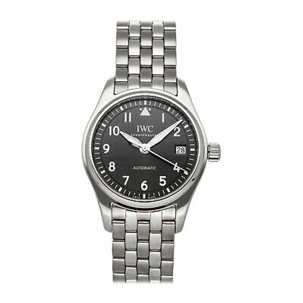 IWC Pilots Automatic 36mm Steel Mens Bracelet Watch Date IW3240-02 ...
