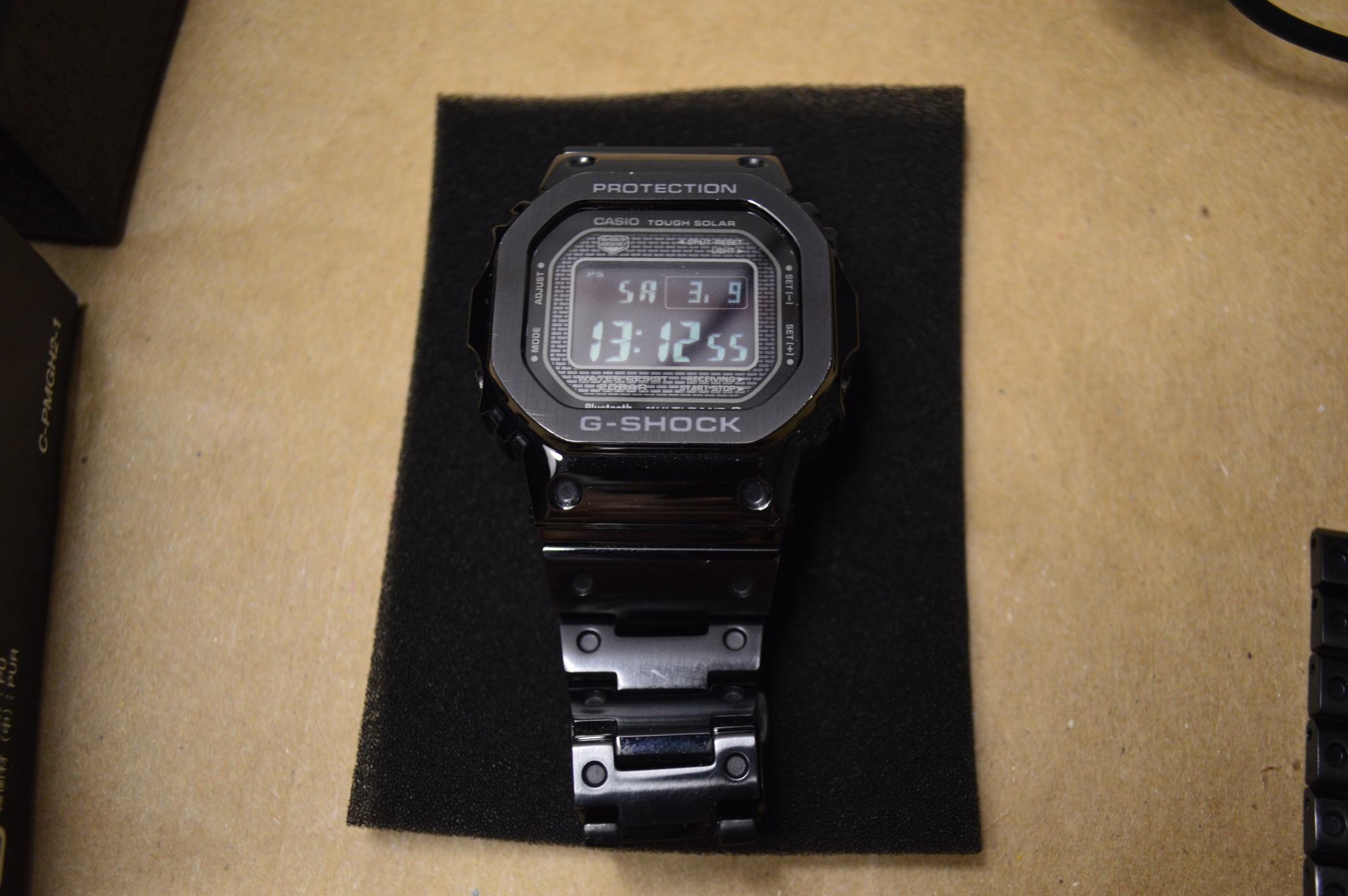 [WTS] Casio G Shock GMW-B5000 GD 1JF Full Metal Black Stainless Steel ...