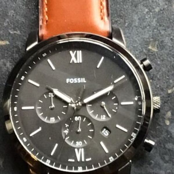 Fossil Neutra Men's Leather Strap Watch FS5512 New With Defects ...