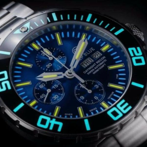 Deep Blue Recon 10 Year Anniversary Valjoux 7750 | WatchCharts Marketplace