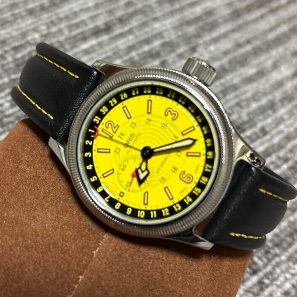 Oris Pointer Date Big Crown 7482B Yellow Dial Automatic from JP ...