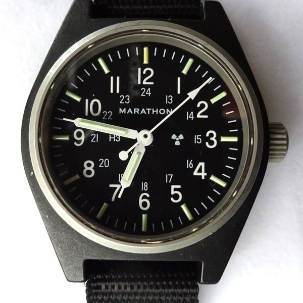 Marathon Military Field Automatic Men's Black Watch | WatchCharts ...