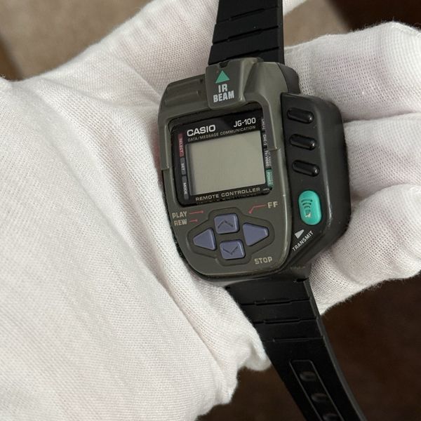 Rare Vintage Casio Super Cyber Cross JG-100 Menâ s Digital Game Watch ...