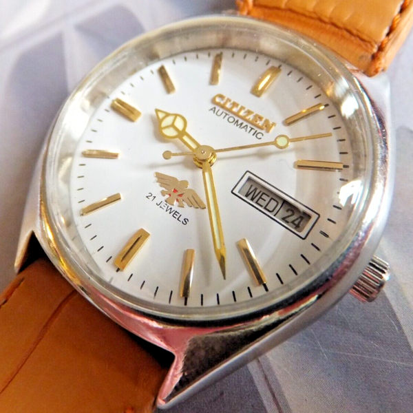 Citizen Snow White Dial Automatic Stainless-Steel 21 Jewel Watch - Overhauled | WatchCharts ...