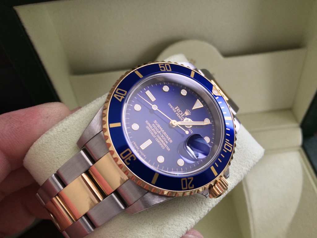Rolex 16613 blue sub !!! | WatchCharts