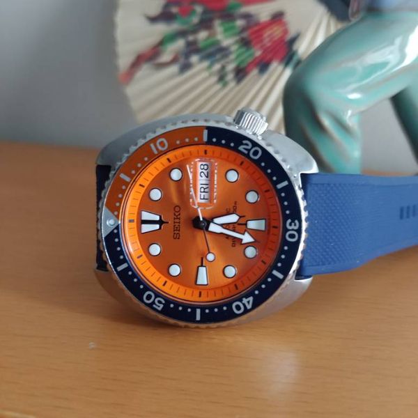Orange Seiko turtle limited edition | WatchCharts