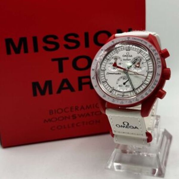 OMEGA x Swatch Speedmaster MoonSwatch Bright White Men's Watch ...