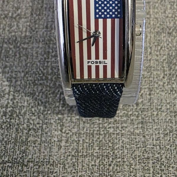 FOSSIL NORDSTROM ND3457 AMERICAN FLAG BLUE BAND WOMEN'S WATCH. NEW BATTERY. | WatchCharts ...