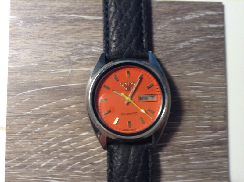 FS: Seiko 5 Mid Size Orange Dial | WatchCharts