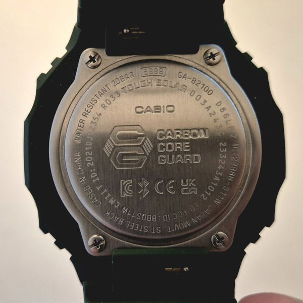Casio G-Shock GA-B2100-1AER Bluetooth Solar Watch Green | WatchCharts ...