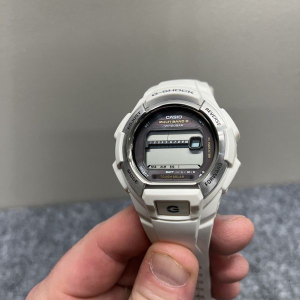 Casio G Shock Solar Multiband 6 Watch Model GW-M850 White Shock ...