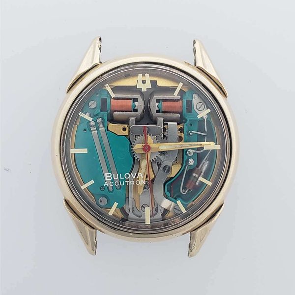 1963 M3 Bulova Spaceview Watch Head Tuning Fork Cal. 214 10k G.F. Bezel ...