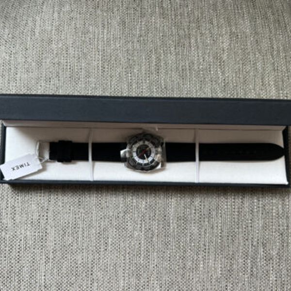 Timex World Time 1972 Reissue 39MM LEATHER STRAP WATCH TW2V69500ZV NEW ...