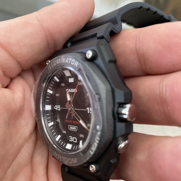 Casio Illuminator MW620H-1A Heavy Duty 100m Water Resistant, Resin Band ...