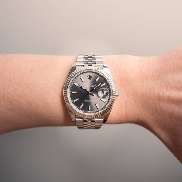 FS: Rolex Datejust 126334 Grey Dial Fluted Bezel Jubilee Bracelet ...