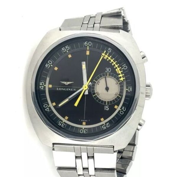 Vintage Longines Nonius Flyback Chronograph 8225 Watch **RUNS/READ ...