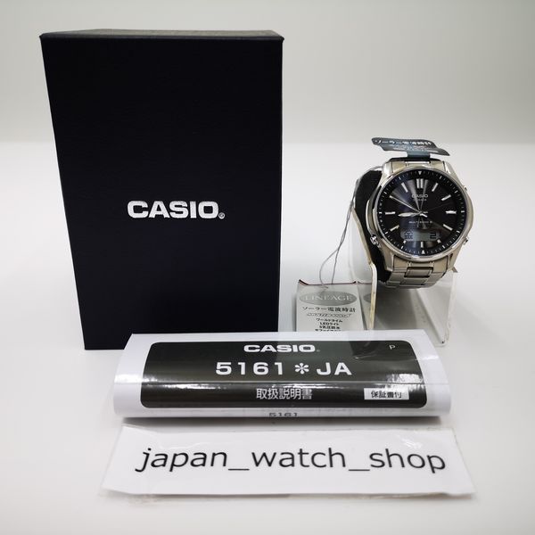 CASIO LINEAGE LCW-M100TSE-1AJF Black Silver Solar Radio Men's Watch New ...