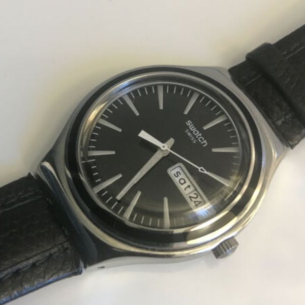 Vintage SWATCH IRONY Watch SR626SW Wristwatch STAINLESS STEEL SWISS ...